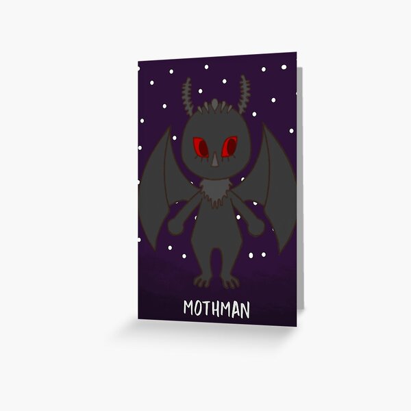 "Mothman Cryptid Print" Greeting Card by Buellersgarden | Redbubble