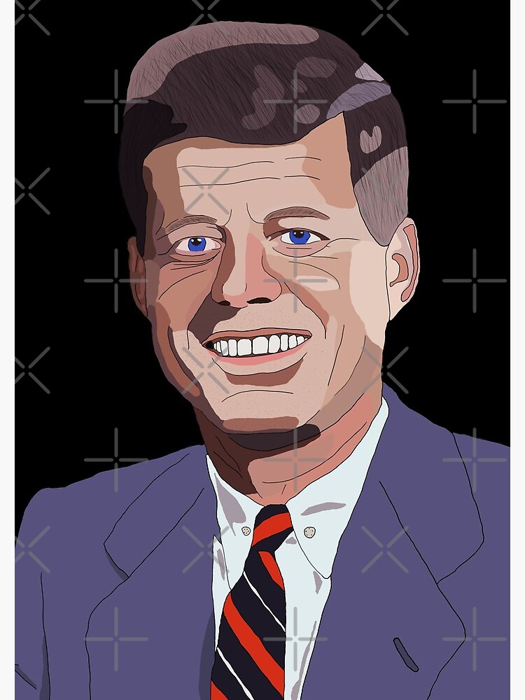 Cuaderno de espiral «Ilustración de dibujos animados de John F Kennedy ...