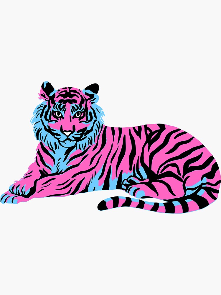 "Transgender Tiger" Sticker by eldyyn | Redbubble