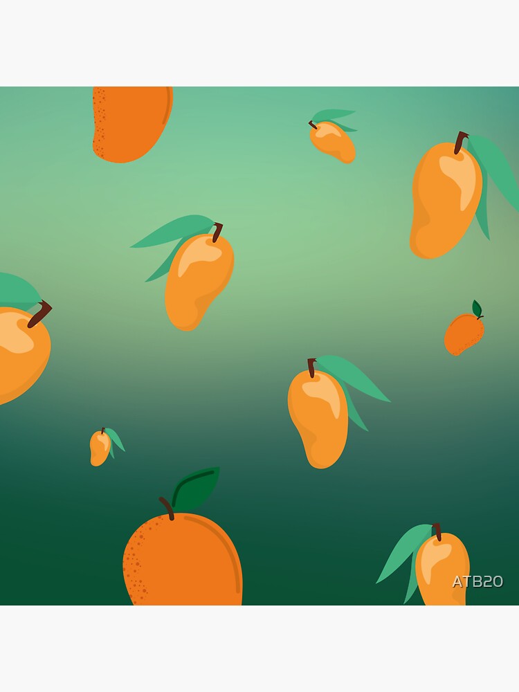 "Mango simple design with smooth backround" Sticker by ATB20 | Redbubble