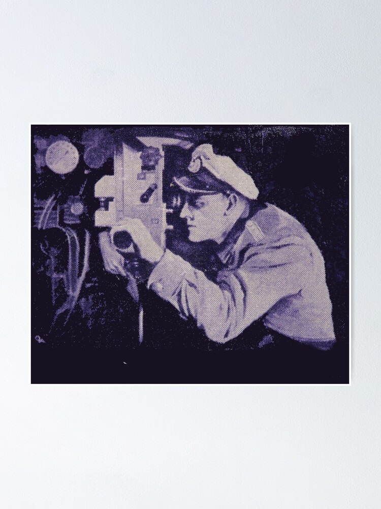 "U Boat Captain with Periscope...U Boot WWII" Poster for Sale by ...