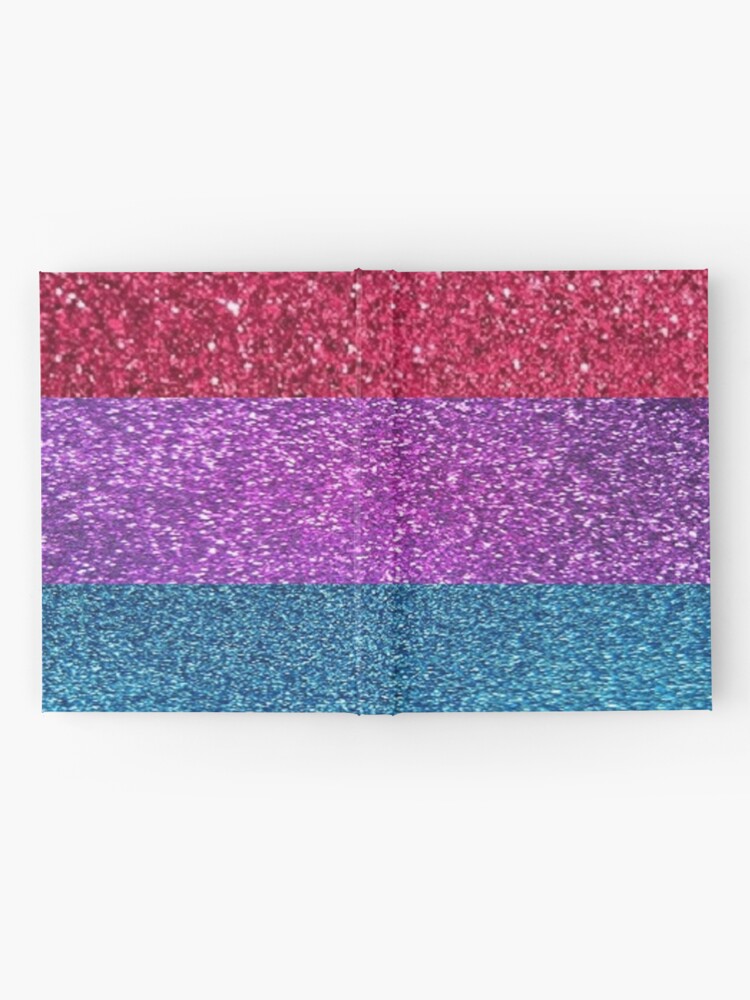 "Bisexual Glitter Flag" Hardcover Journal for Sale by ButterfliesT ...