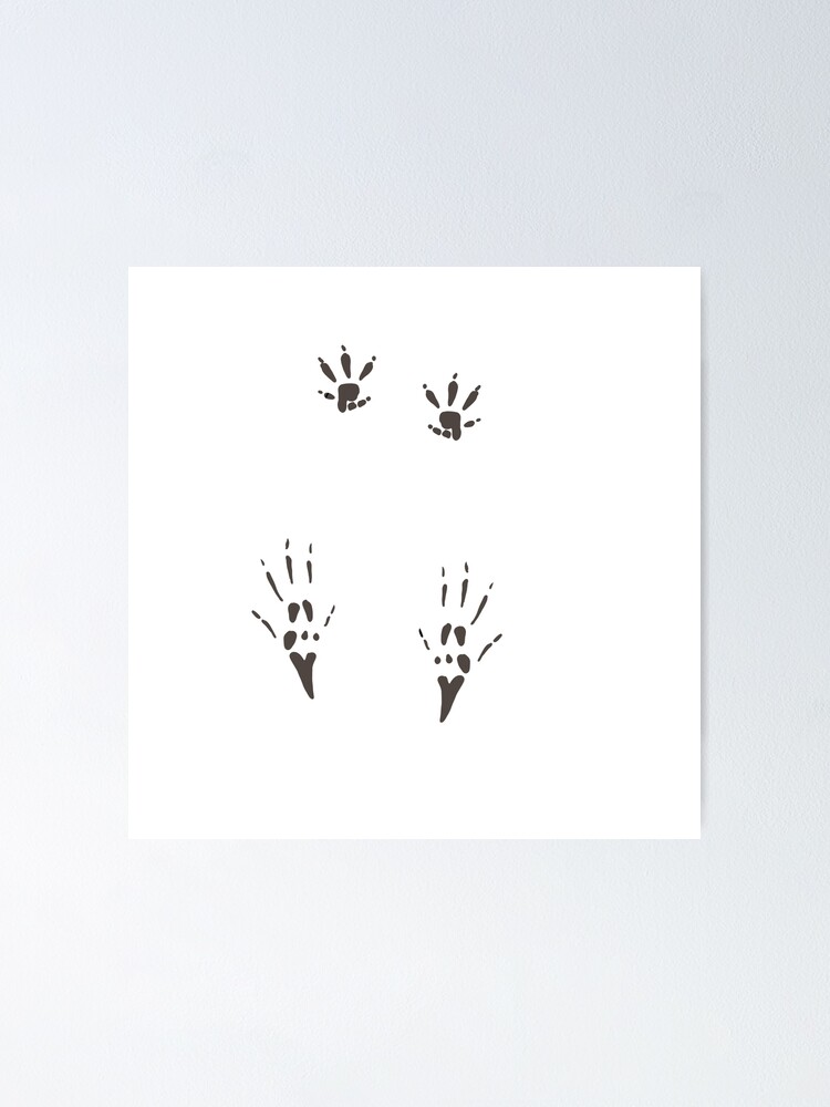 "Rat Paw Prints" Poster for Sale by ArtByDecember | Redbubble