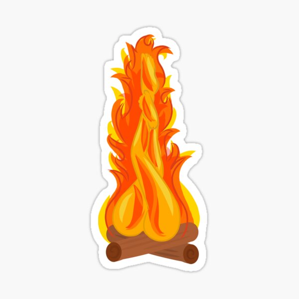 "Fire Babe" Sticker by Spellfoundcraft | Redbubble