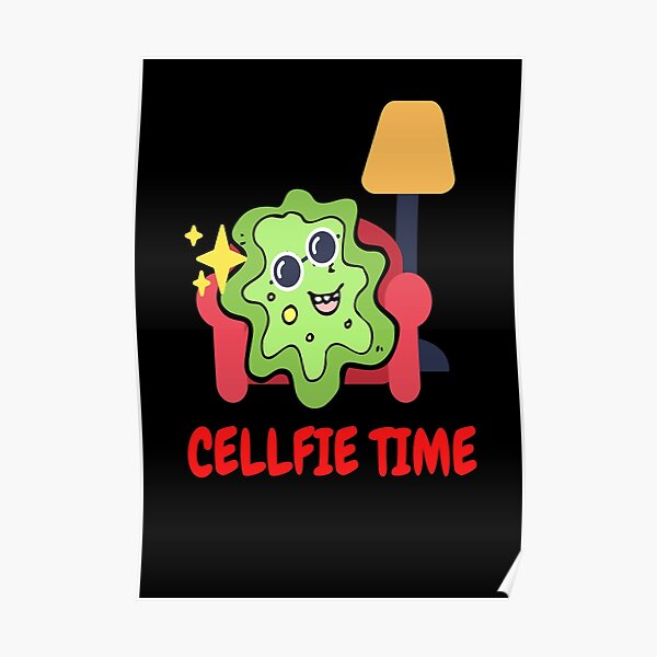 Póster «CELLFIE TIME CUTE FUNNY Células CIENTÍFICO DE LABORATORIO ...