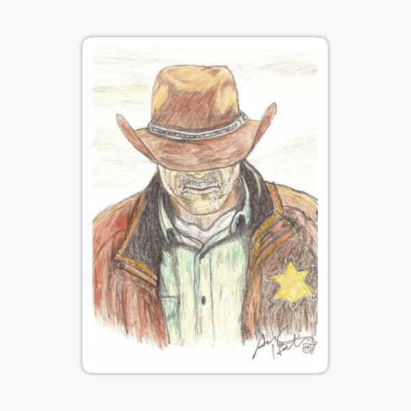 "Longmire Color Version" Sticker for Sale by greghilton | Redbubble