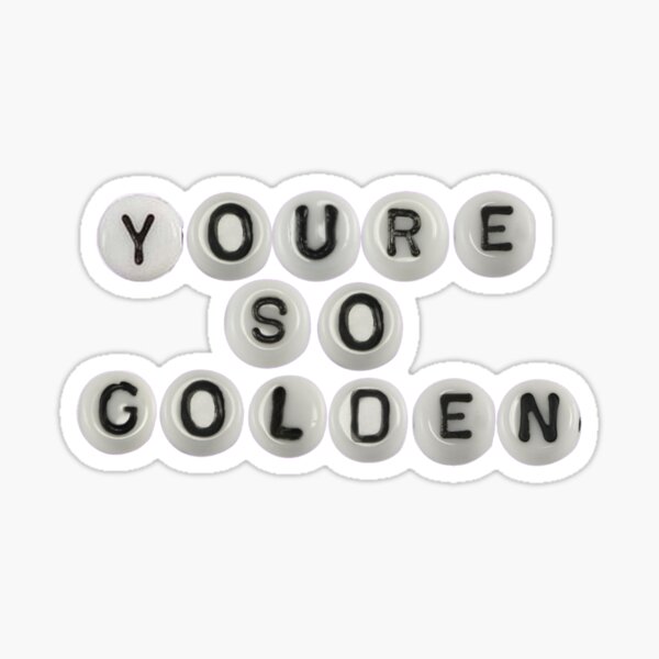 "harry styles golden" Sticker for Sale by brookieurdaddie | Redbubble