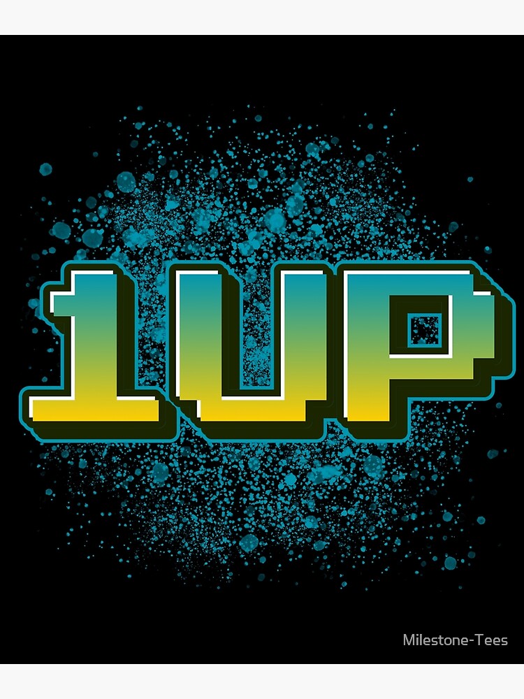 "1UP" Poster for Sale by Milestone-Tees | Redbubble