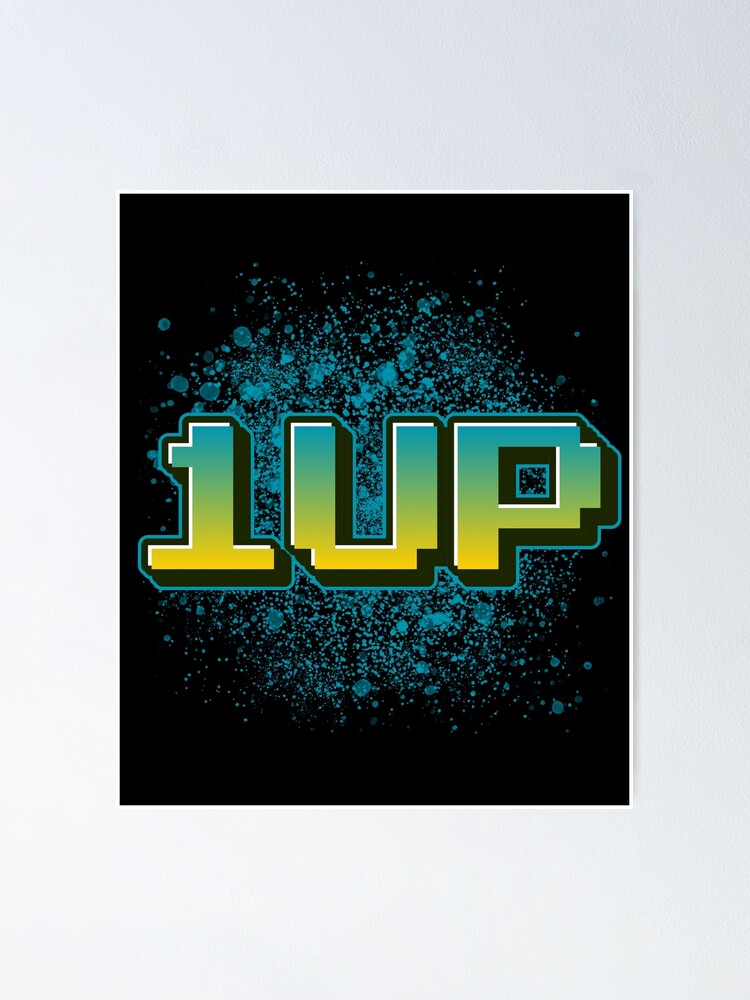 "1UP" Poster for Sale by Milestone-Tees | Redbubble