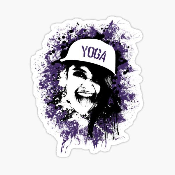 "Banksy Style Yogi in Yoga Fitted Cap" Sticker for Sale by ...