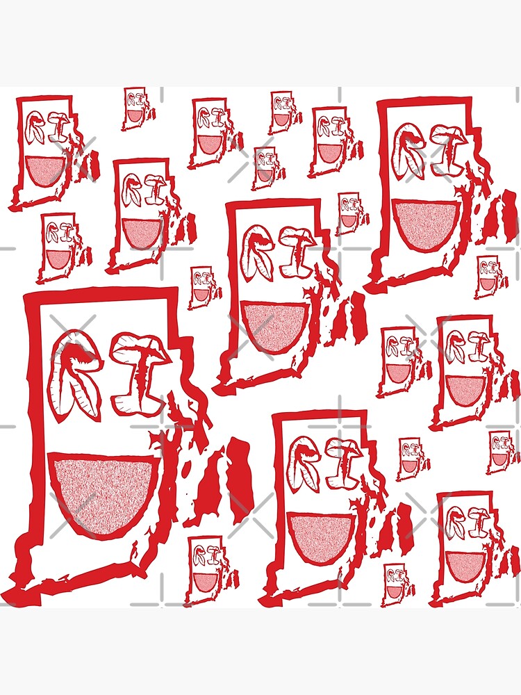 "Grunge Heads Rhode Island Smiling Face" Poster for Sale by pelagio ...