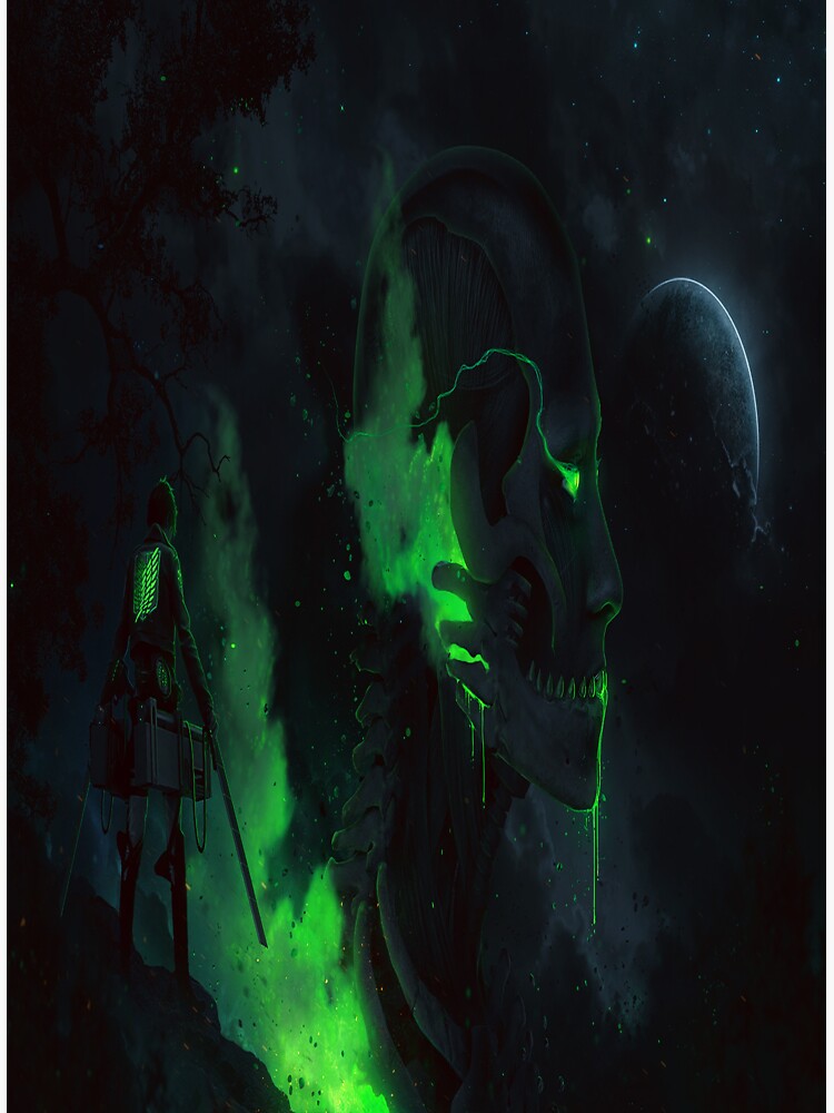 "Cart titan attack on Titan merch Classic Classic " Sticker by ...