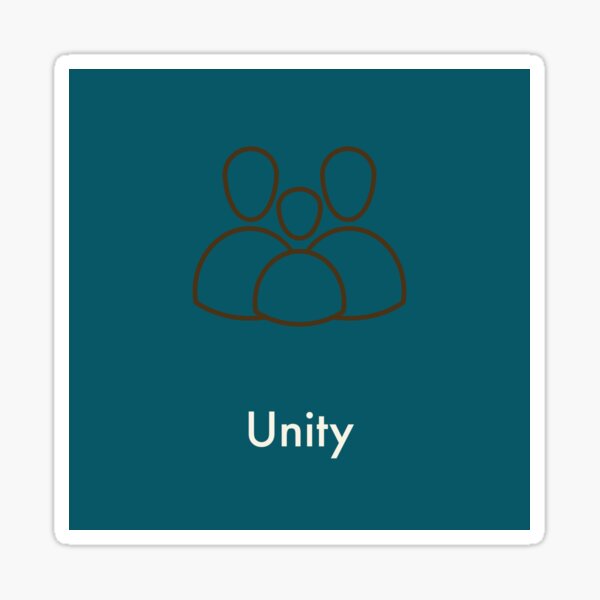 "Unity" Sticker by TheBasic3000 | Redbubble