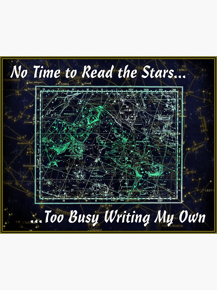 "Star Writing - Star Reading" Sticker by SnarkSharks | Redbubble