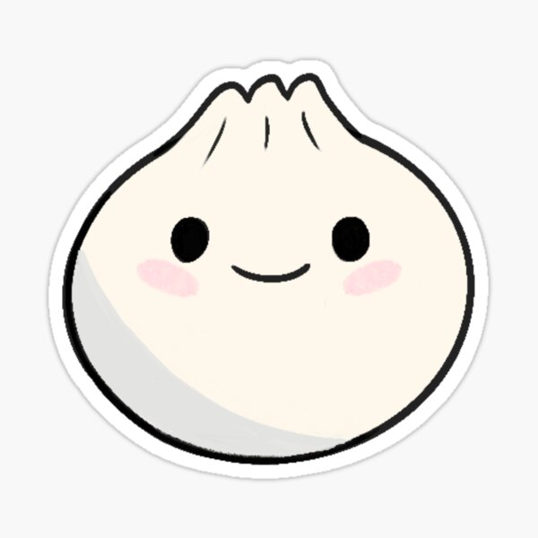 "Happy Bao" Sticker by carrieoneill16 | Redbubble