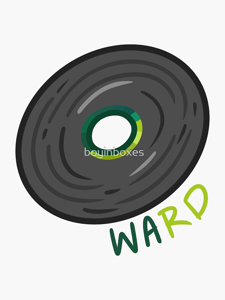 "Minecraft Disc - Ward" Sticker by boyinboxes | Redbubble