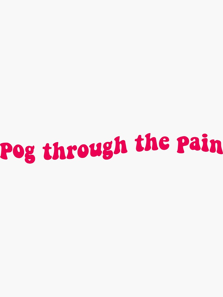 "POG THROUGH THE PAIN - Dream SMP" Sticker for Sale by tiamaria-design ...