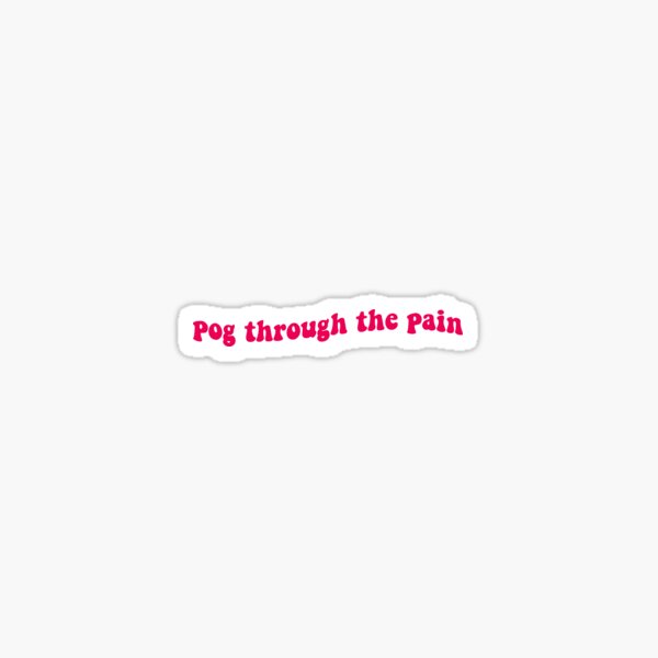 "POG THROUGH THE PAIN - Dream SMP" Sticker for Sale by tiamaria-design ...