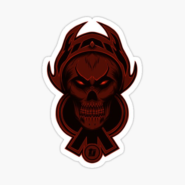 "Skull" Sticker for Sale by riotjartwork | Redbubble