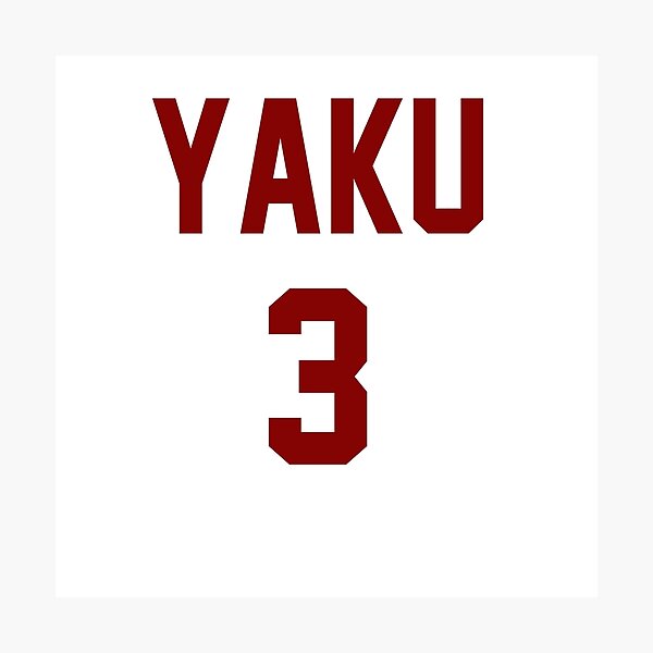 "Haikyuu!! Jersey Yaku Number 3 (Nekoma)" Photographic Print for Sale ...