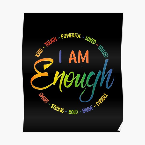 Wall Hangings Wall Décor I am Enough Printable I am Enough Print Enough ...