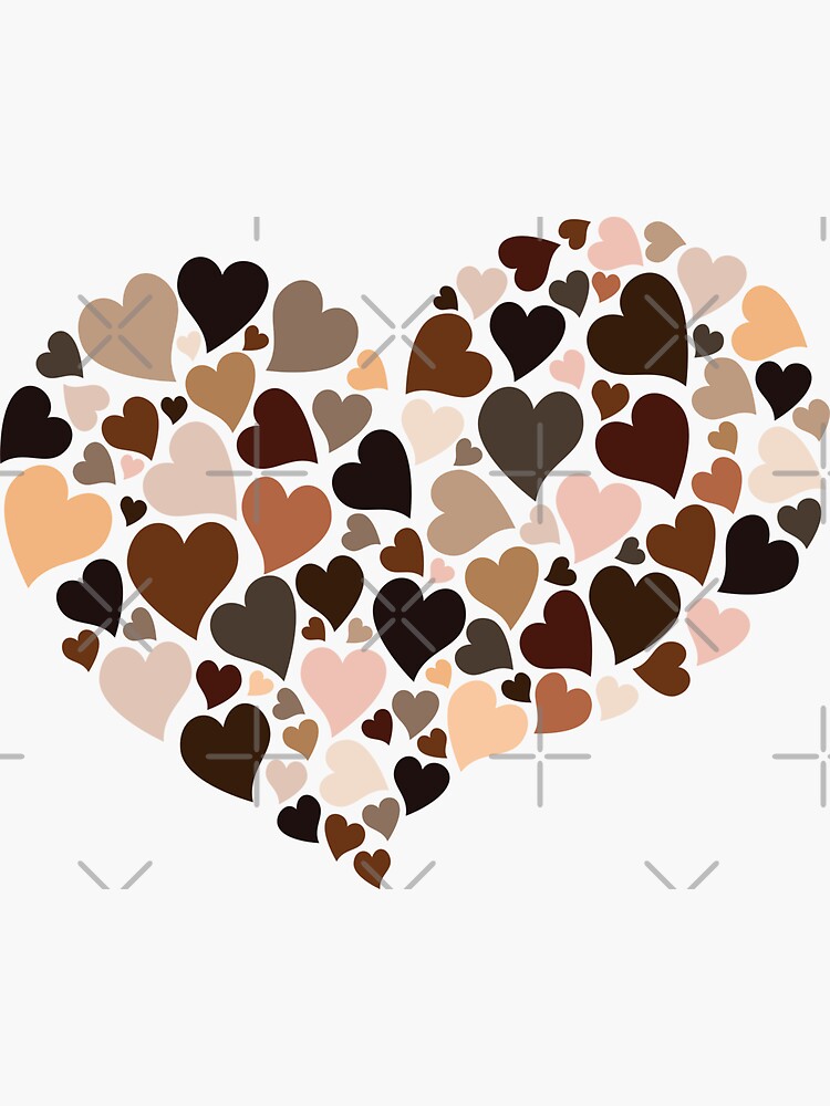 "Diversity Hearts in Skin Tones and Melanin Colors, Love Everyone in ...
