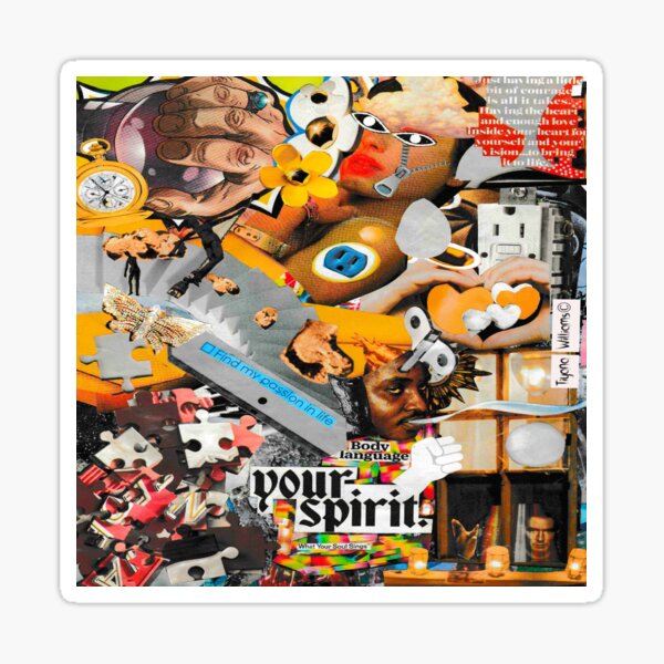 "'Spirit's Body Language' " Sticker for Sale by artiamunderga | Redbubble