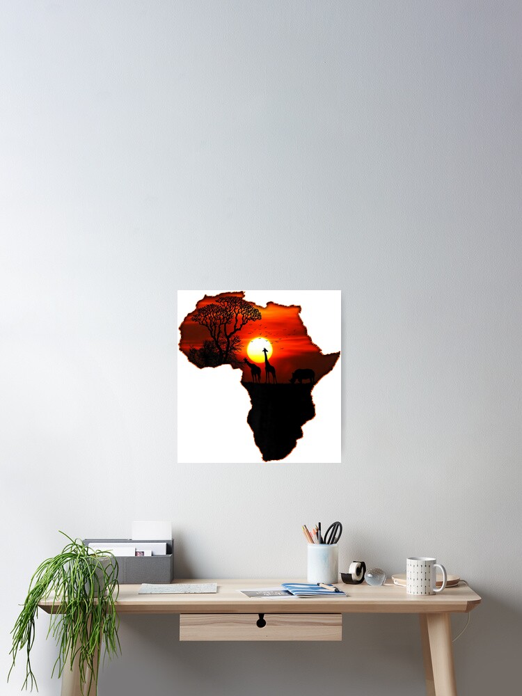 "South African big five safari sunset" Poster for Sale by linhkaphung ...