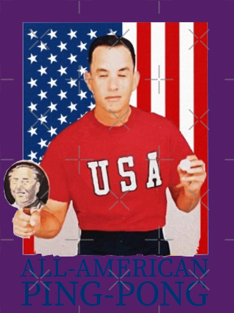 Forrest gump american flag ping pong team Classic T-Shirt sold by Edu ...