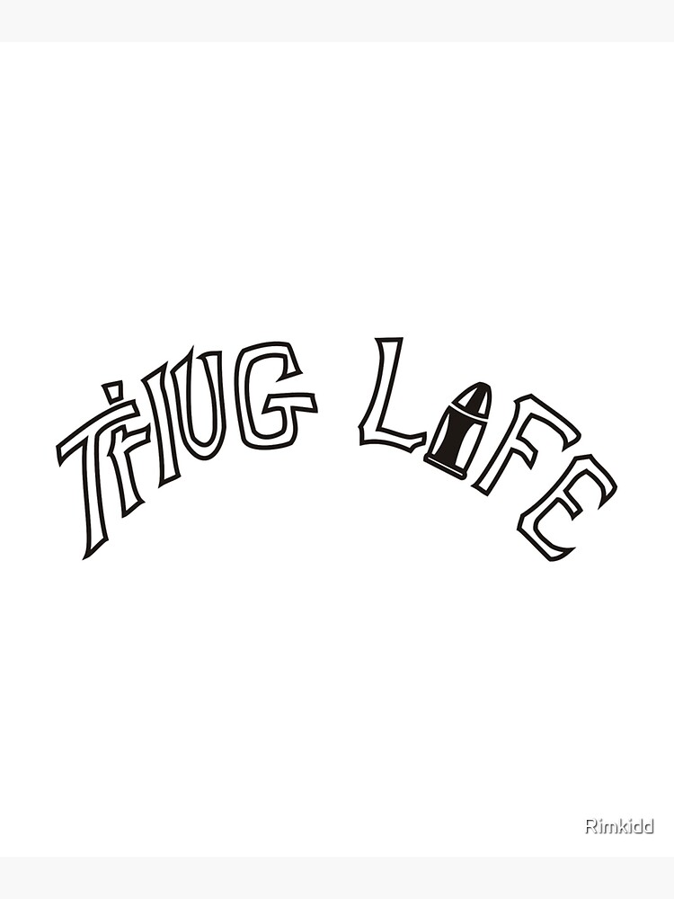 "Thug Life 2pac Tupac Shakur Tattoo" Mounted Printundefined by Rimkidd ...