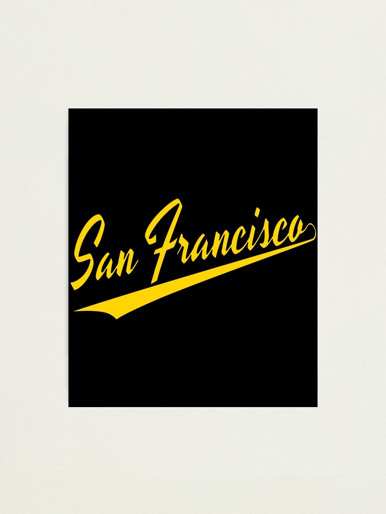 Impression photo « Écriture cursive de texte de script de San Francisco ...