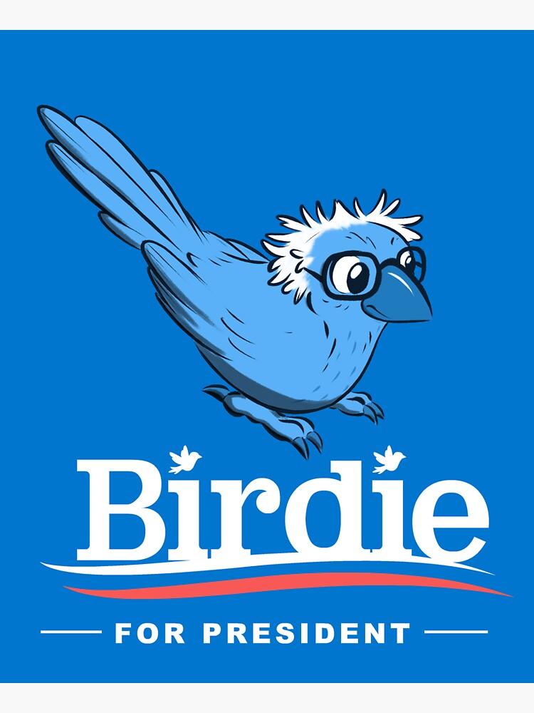 "Birdie Sanders Stickers" Sticker for Sale by karpour | Redbubble