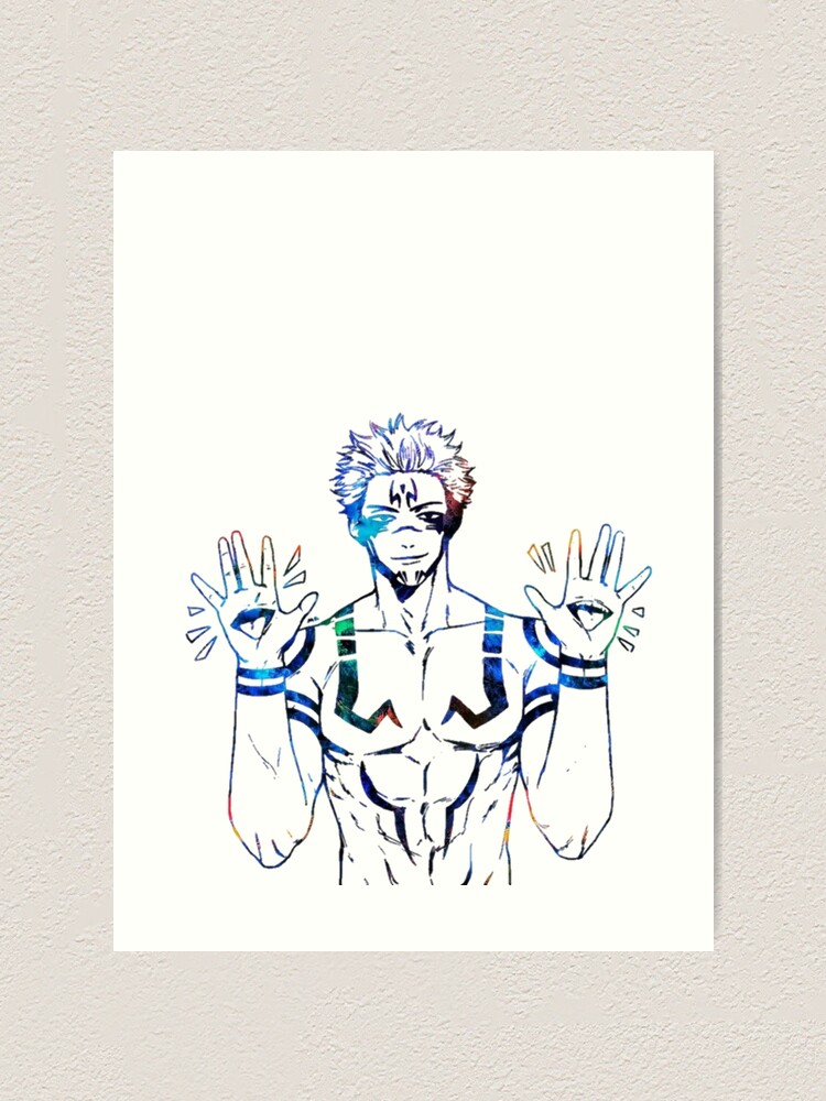 "Satoru Gojo Jujutsu kaisen line art" Art Print by Manzs | Redbubble