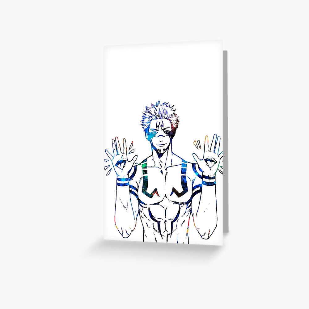 "Satoru Gojo Jujutsu kaisen line art" Greeting Card for Sale by Manzs ...