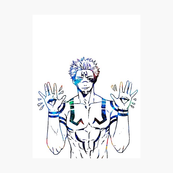 "Satoru Gojo Jujutsu kaisen line art" Photographic Print by Manzs ...