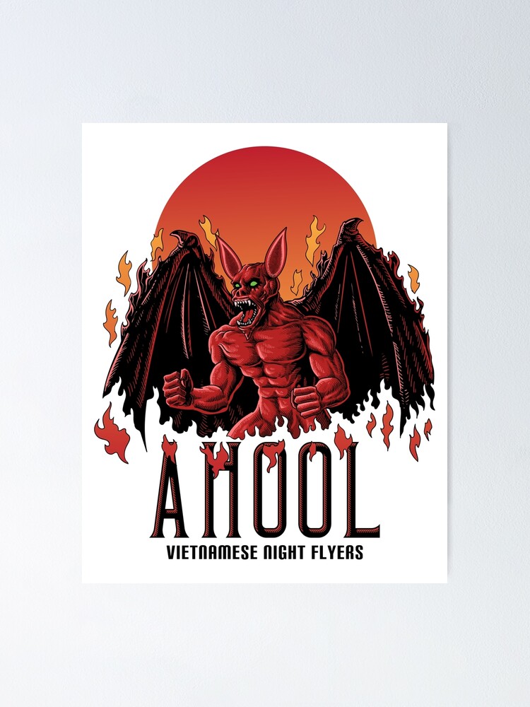 "Ahool Vietnamese Night Flyers Cryptid" Poster for Sale by scooterbaby ...
