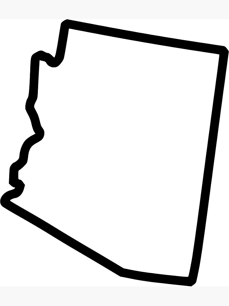"Arizona State Outline" Sticker for Sale by josevalles01 | Redbubble
