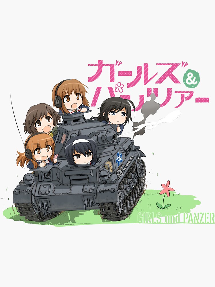 "Girls und Panzer Chibi" Sticker for Sale by Animeager | Redbubble