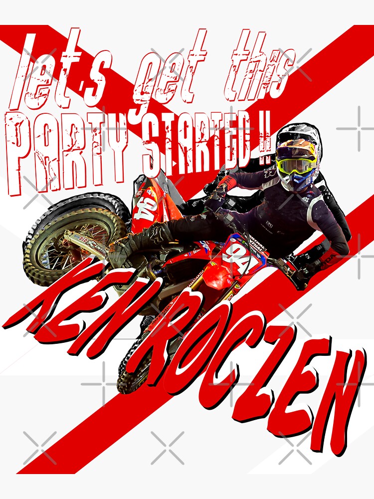 " KEN ROCZEN 94 Color - SUPERCROSS CHAMPION SUPERSTAR SUNDAY" Sticker ...