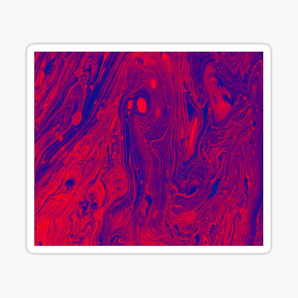"Hydro Dipped Vibrant Elation 1 of 3" Sticker by ArtRoomOregon | Redbubble