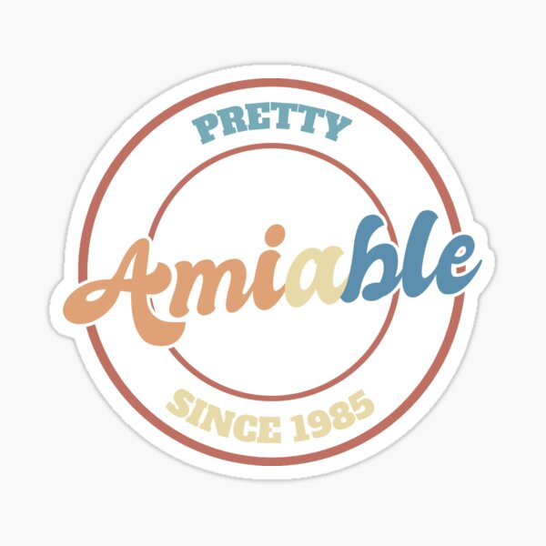 Pegatina «Pretty Amiable Since 1985 - Born in 1985» de jorgechubuter ...