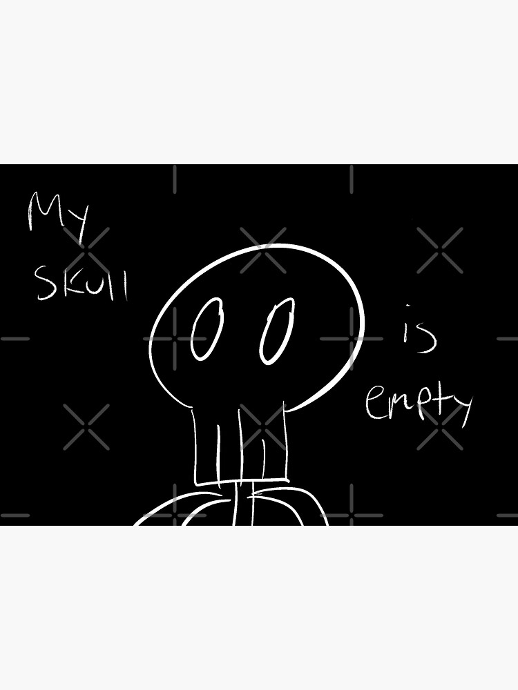 "Empty Skull" Sticker for Sale by grimly59 | Redbubble