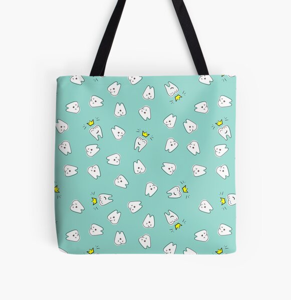 "Cute teeth Happy teeth dental braces pattern" Tote Bag for Sale by ...