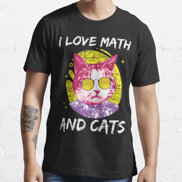 "Math Kitty Cat I Love Math And Cats Mathematics Math Gifts" T-shirt ...