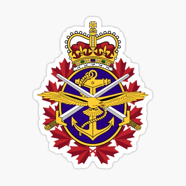 "Canadian Armed forces coat of arms flag" Sticker for Sale by ...