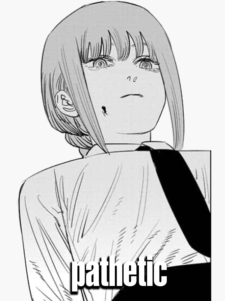 "Makima Meme" Sticker von snailhunter66 | Redbubble