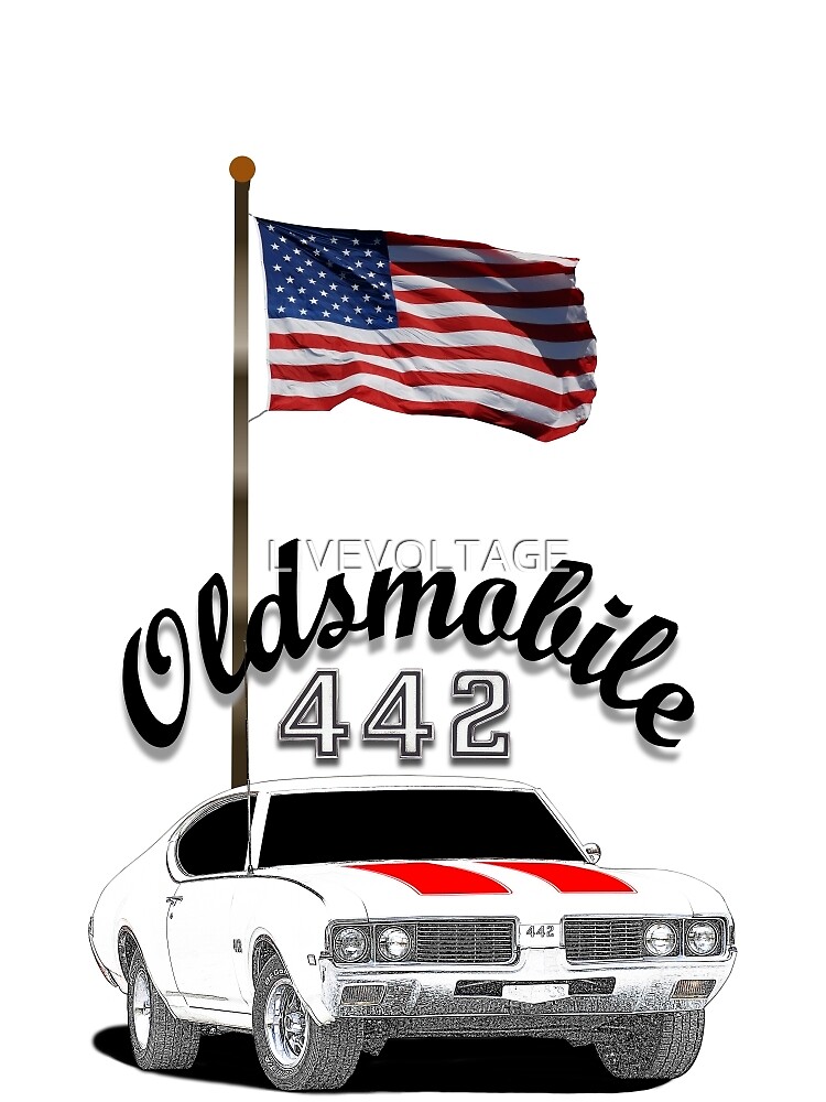 "OLDSMOBILE 442" Poster for Sale by LIVEVOLTAGE | Redbubble
