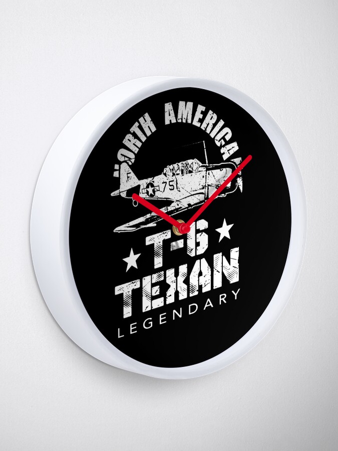 "North American T-6 Texan Legendary Warbird Pilot Trainer" Clock for ...