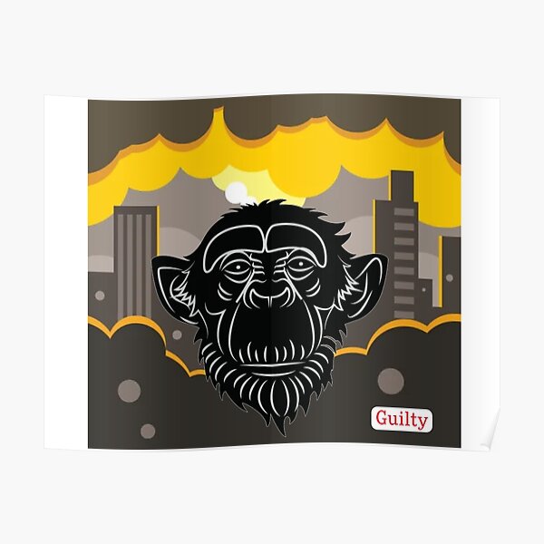 "Atomic monkey" Poster for Sale by Guiltyirving76 | Redbubble