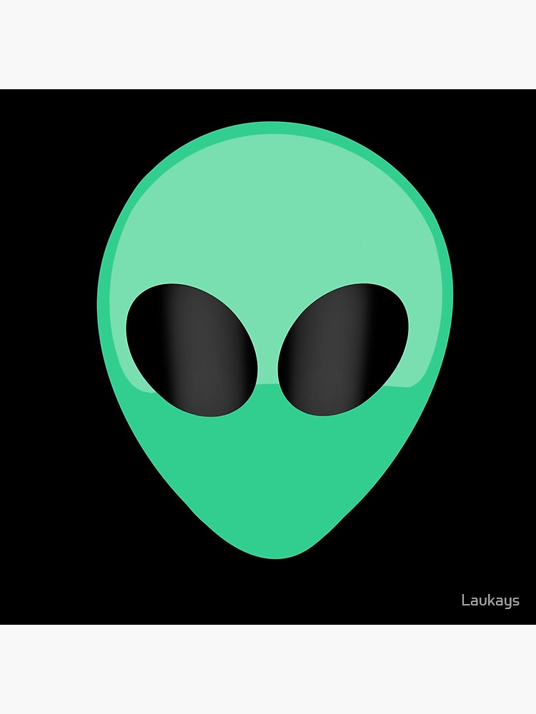 "Green Alien" Poster by Laukays | Redbubble